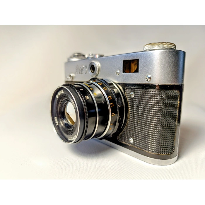Soviet Film Camera 35mm FED 3 Rangefinder Russian Camera with Industar ...